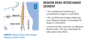 Mequon Road Interchange – I-43 NORTH-SOUTH (Glendale to Grafton)