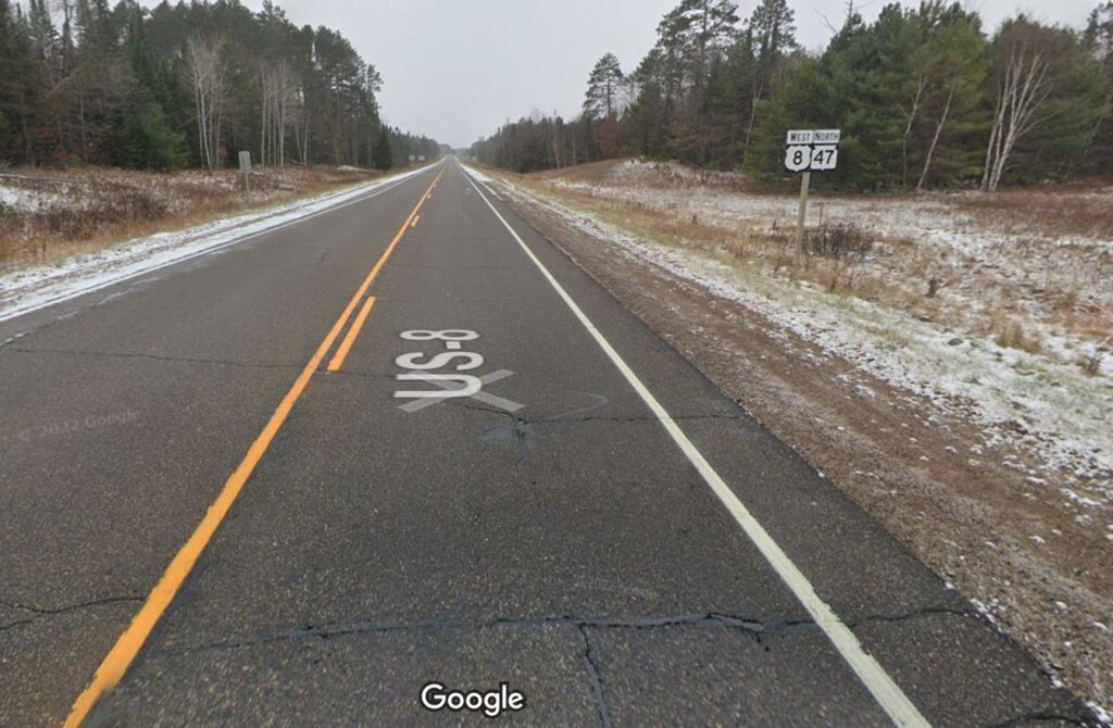 US 8, WIS 17 North to County P – Oneida County