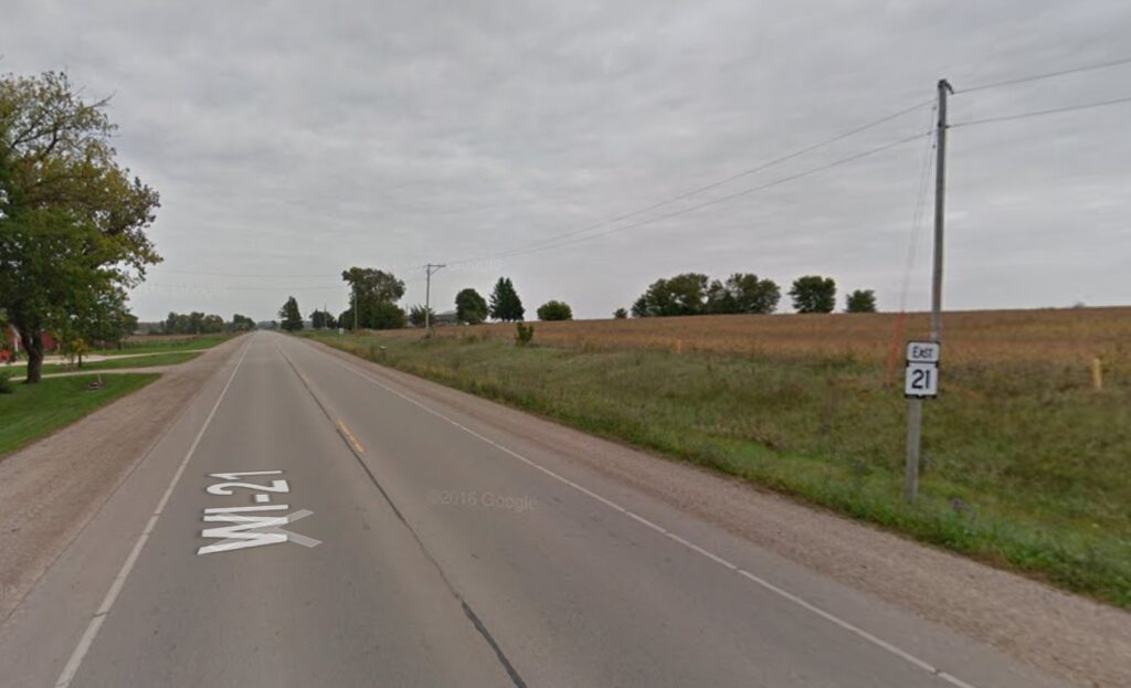 WIS 21, WIS 49 to Winnebago County line – Waushara County